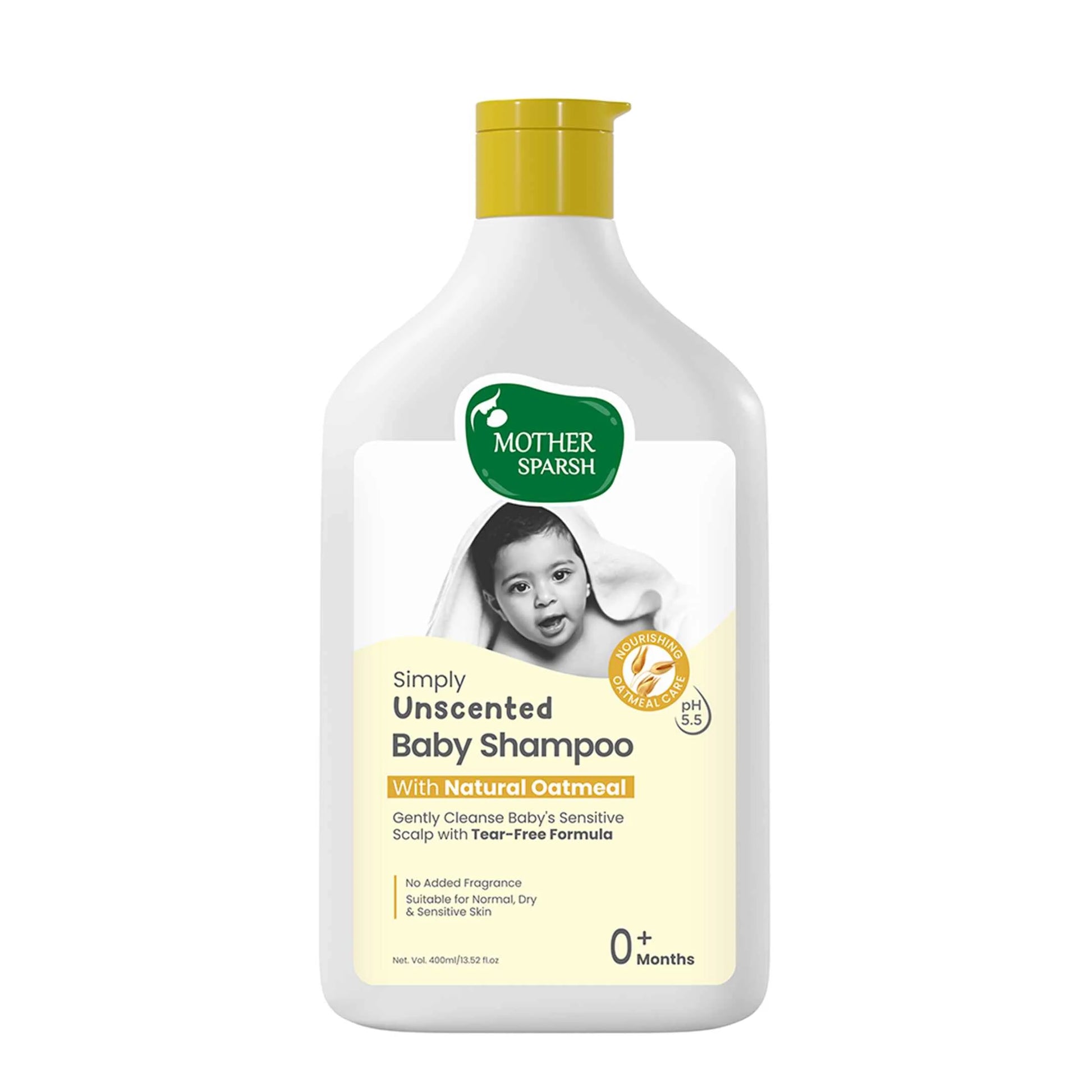 Natural Baby Shampoo for Delicate Hair | Simply Unscented | Mother Sparsh